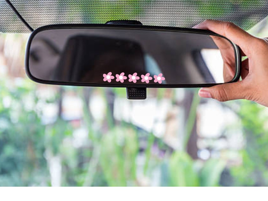 Car Mirror Decal | Flower Mirror Decal | Rear View Mirror Decal | Car ...
