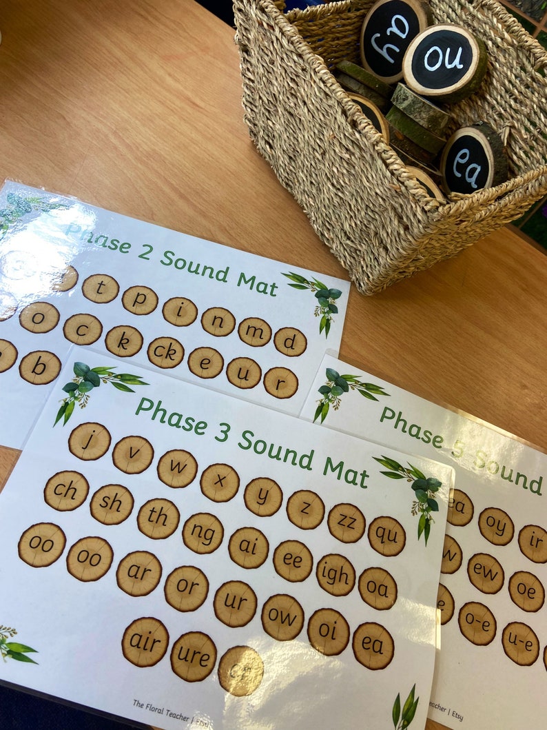 Natural Phonics Mats for Natural Classrooms ~ Phases 2, 3 and 5 ...