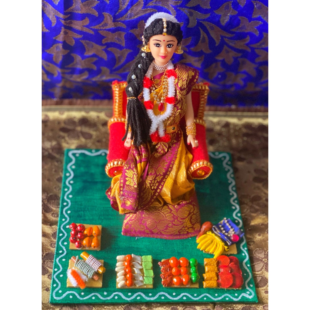 Buy Seemantham Doll Set/ Baby Shower Dolls/ South Indian Baby Shower ...