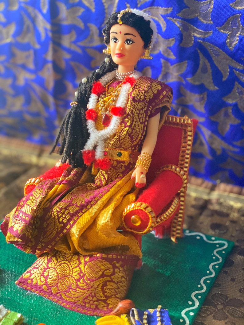 Buy Seemantham Doll Set/ Baby Shower Dolls/ South Indian Baby Shower ...