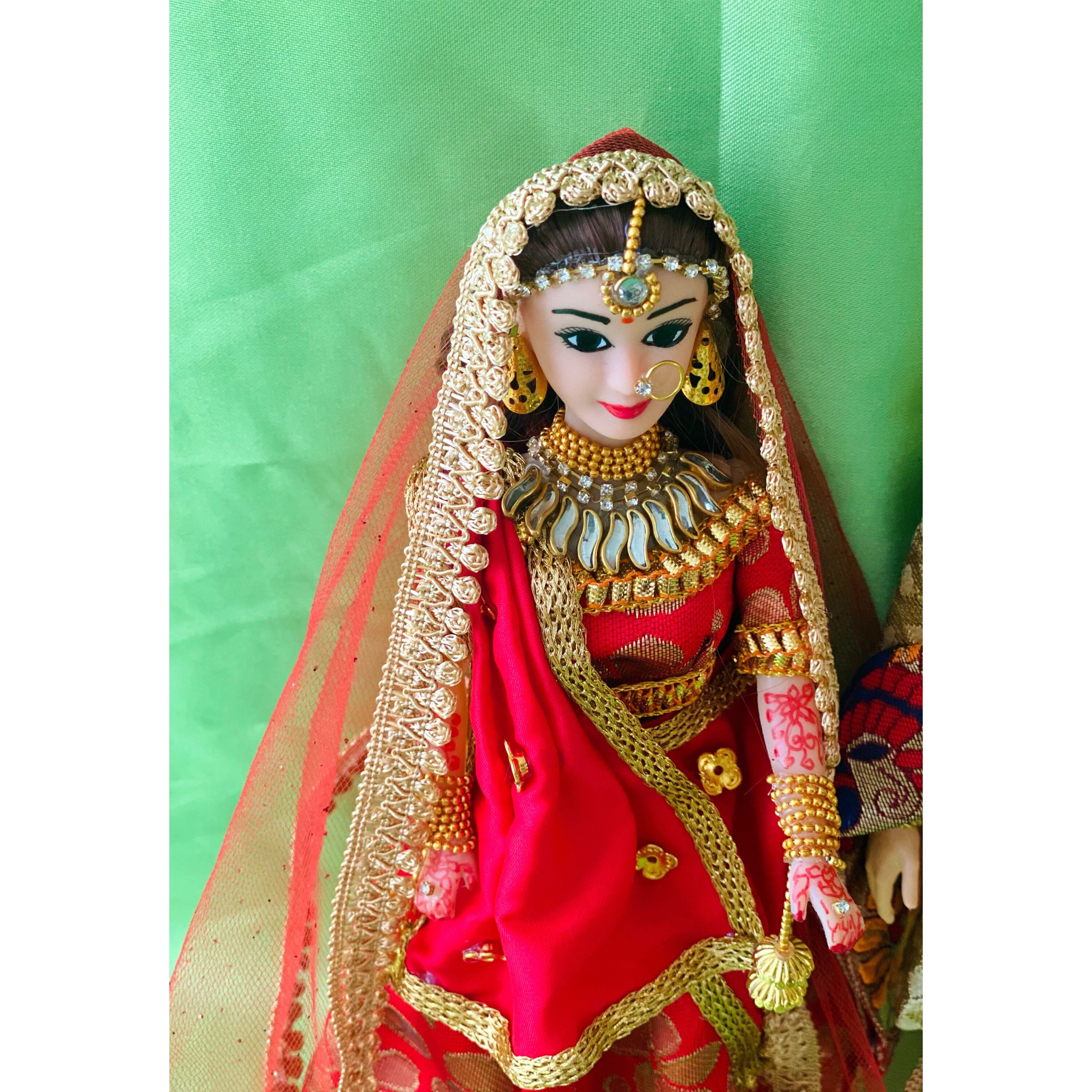 North Indian Bride Doll/ Indian Wedding Dolls/ Lehanga Dolls/ Bollywood ...