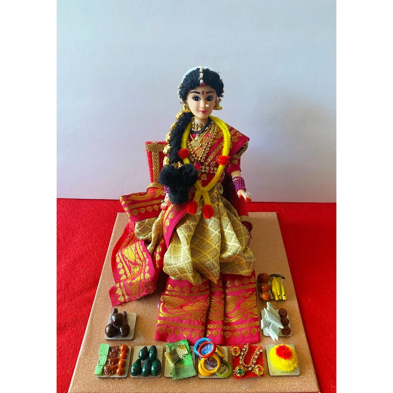 Seemantham Doll Set/ Baby Shower Dolls/ South Indian Baby Shower Doll ...