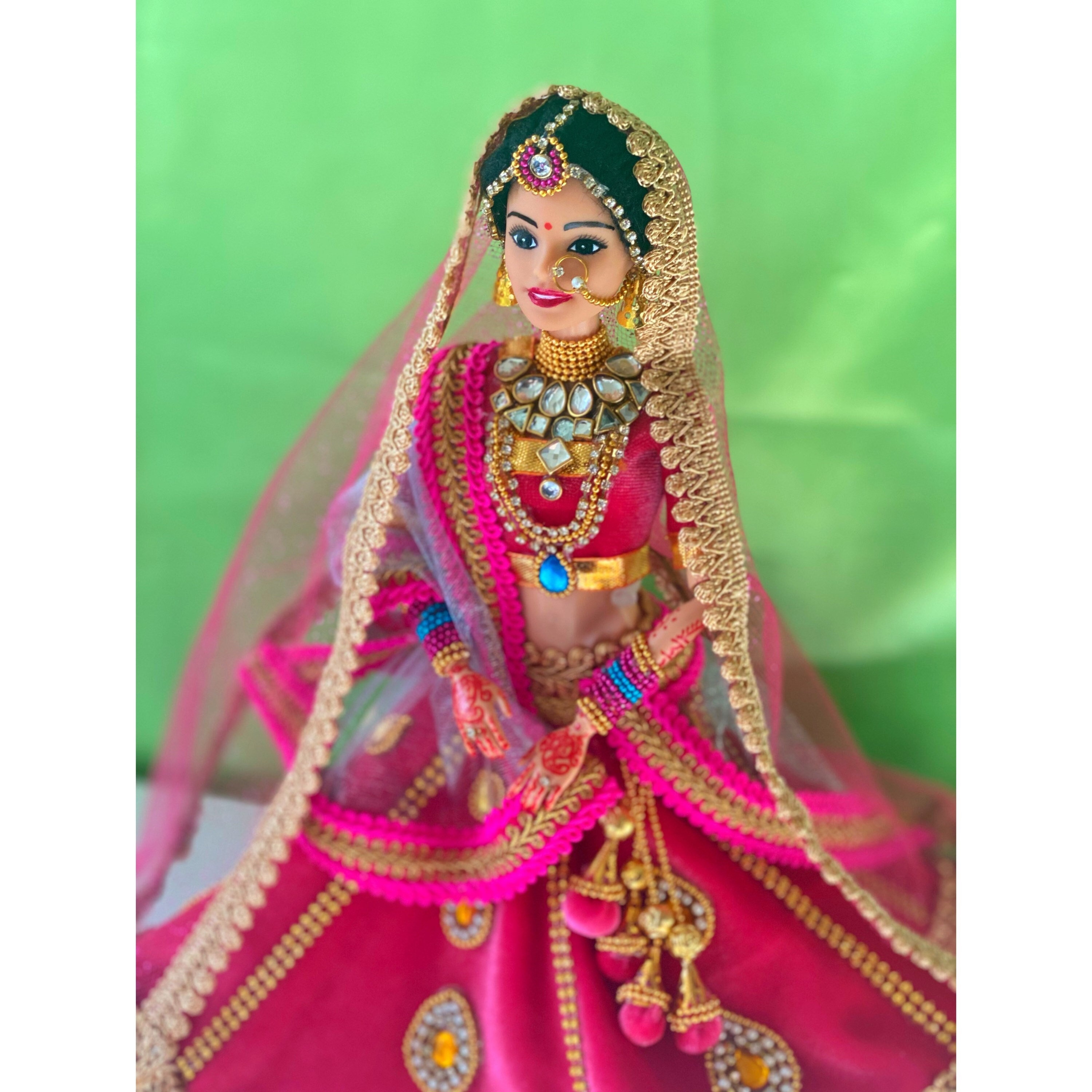 North Indian Bride Doll/indian Bridal Doll/ Indian Wedding Dolls - Etsy