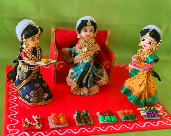 Seemantham Doll Set/ Baby Shower Dolls/ South Indian Baby Shower Doll ...