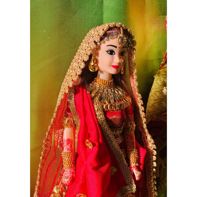 North Indian Bride Doll/ Indian Wedding Dolls/ Lehanga Dolls/ Bollywood ...