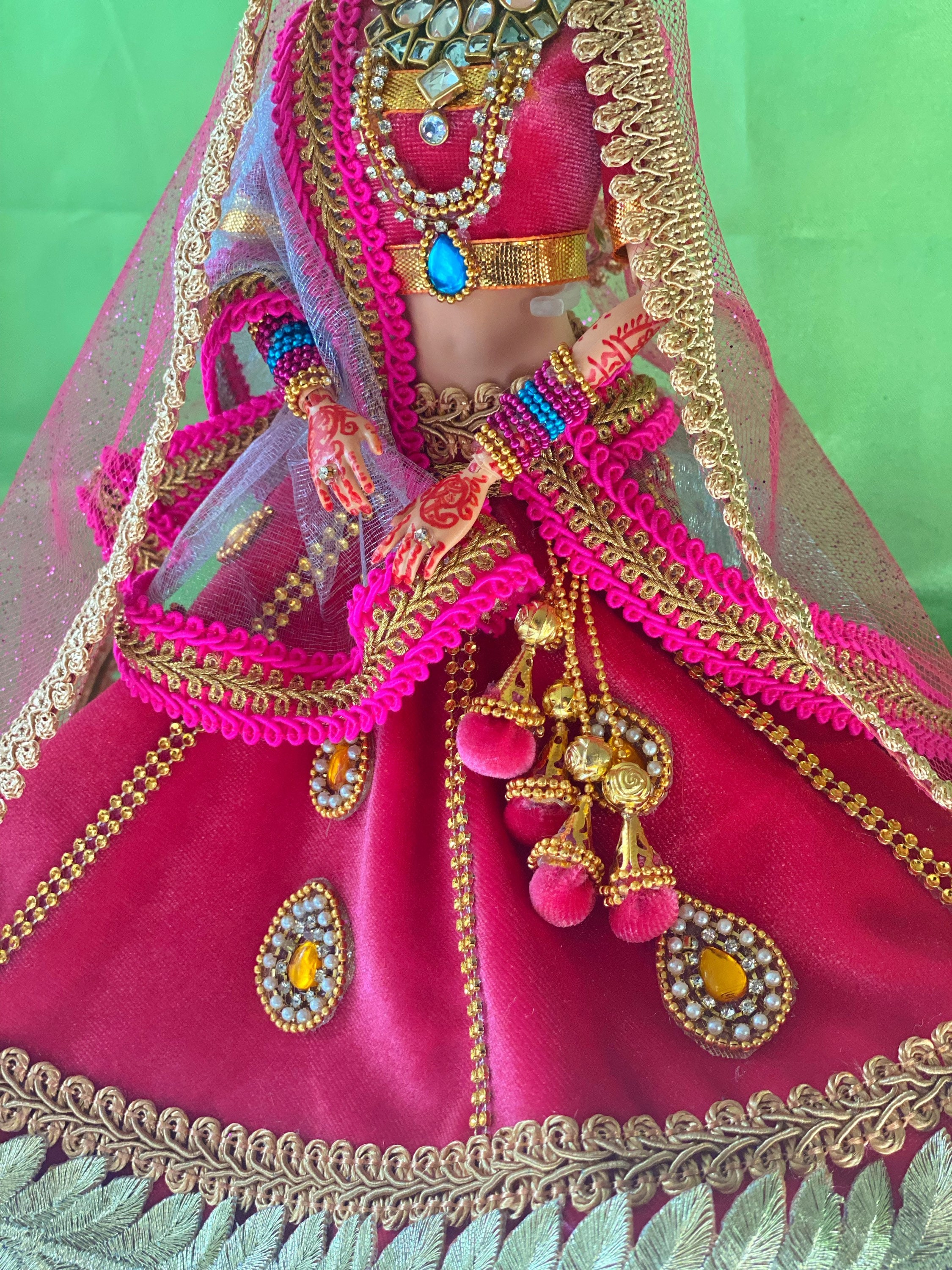 North Indian Bride Doll/indian Bridal Doll/ Indian Wedding Dolls - Etsy