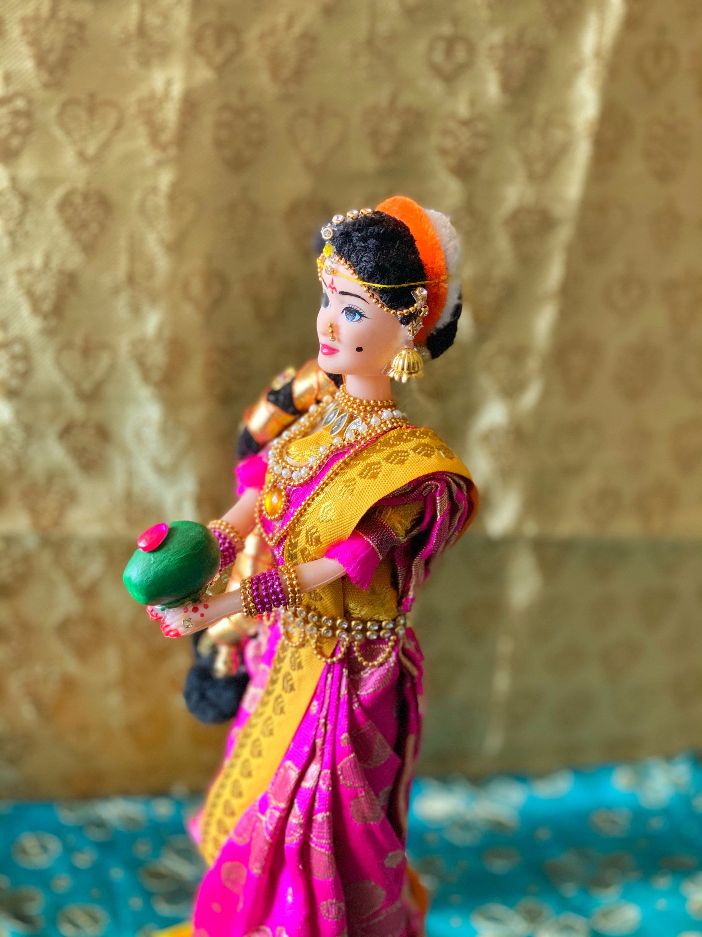 South Indian Wedding Doll/ Indian Wedding Dolls/ Telugu Bride/ Indian ...