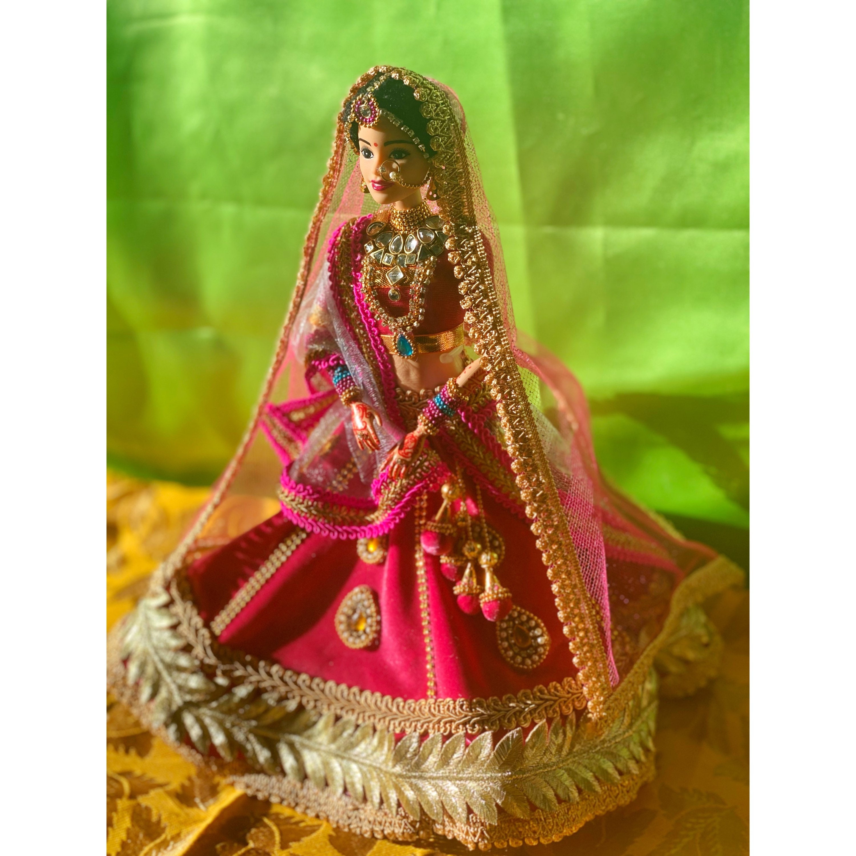North Indian Bride Doll/indian Bridal Doll/ Indian Wedding Dolls - Etsy