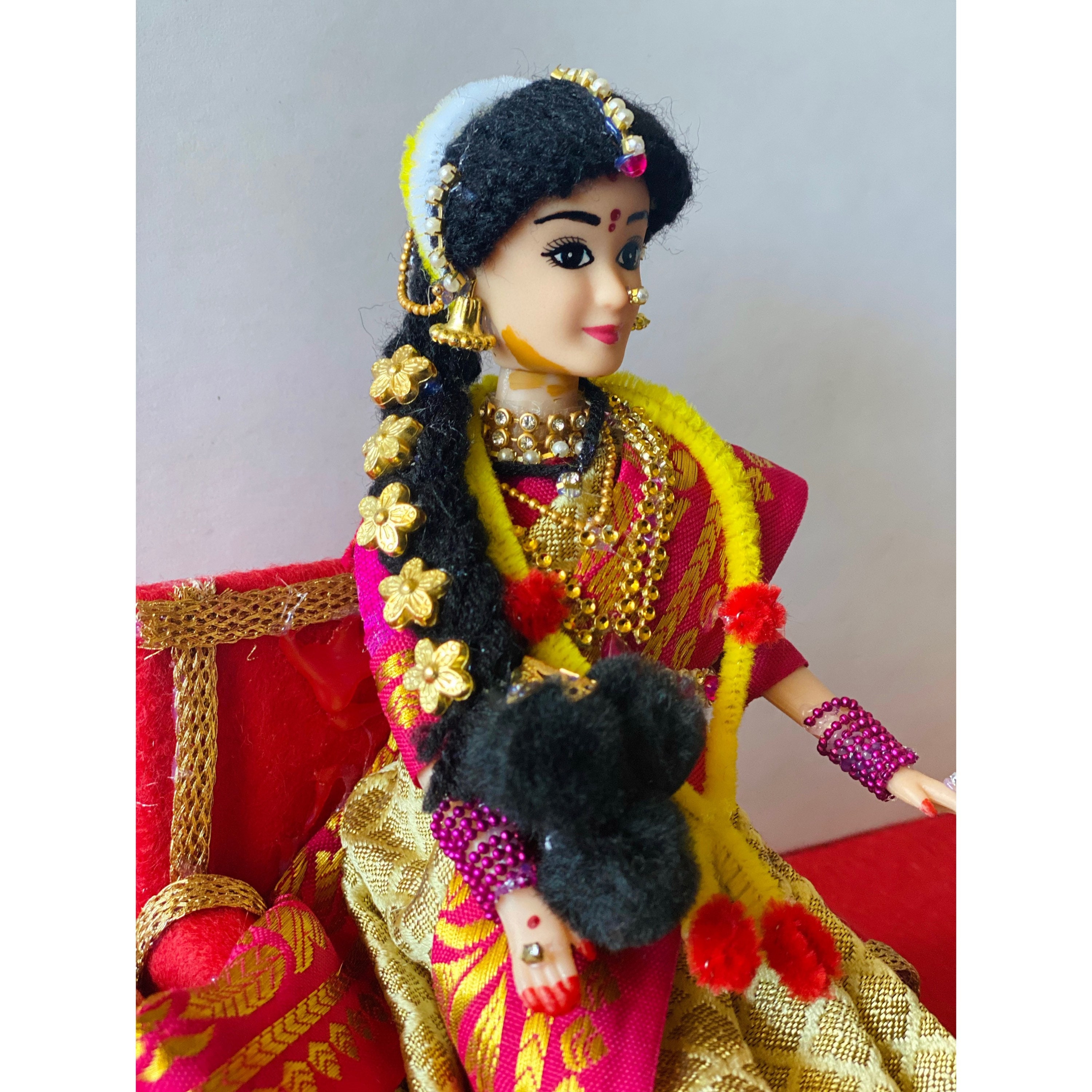 Seemantham Doll Set/ Baby Shower Dolls/ South Indian Baby Shower Doll ...