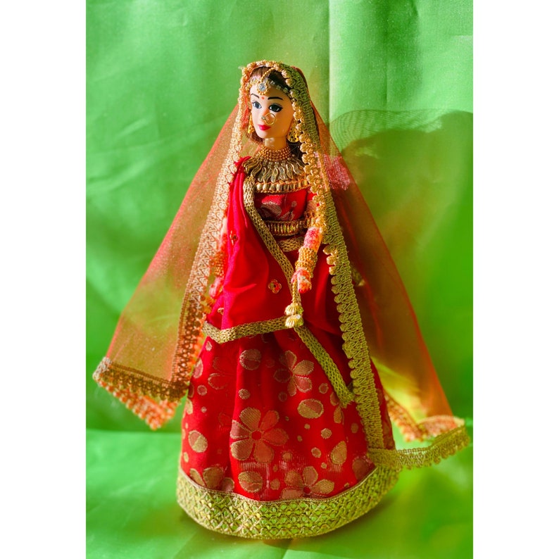 North Indian Bride Doll/ Indian Wedding Dolls/ Lehanga Dolls/ Bollywood ...