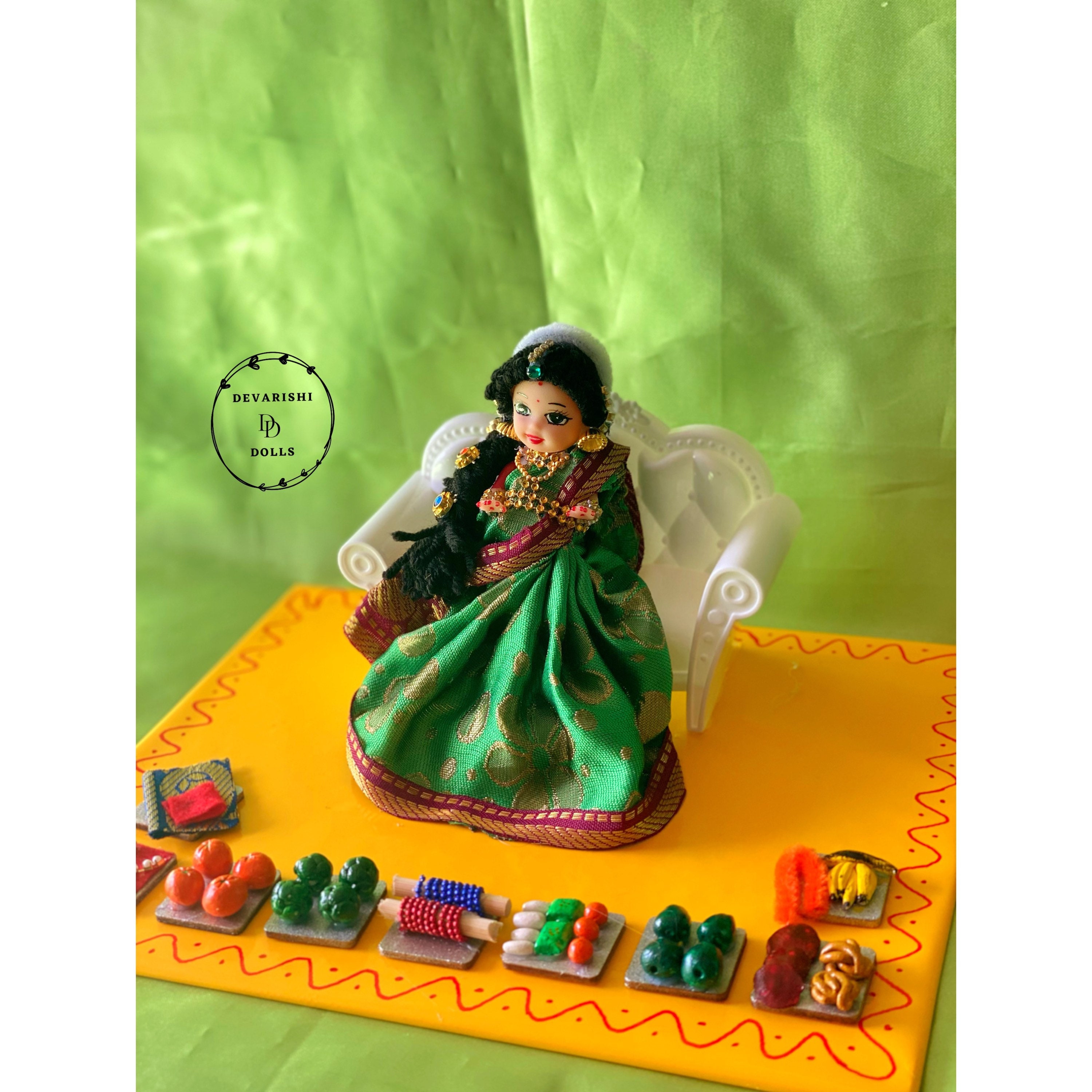 Seemantham Doll Set/ Baby Shower Dolls/ South Indian Baby Shower Doll ...