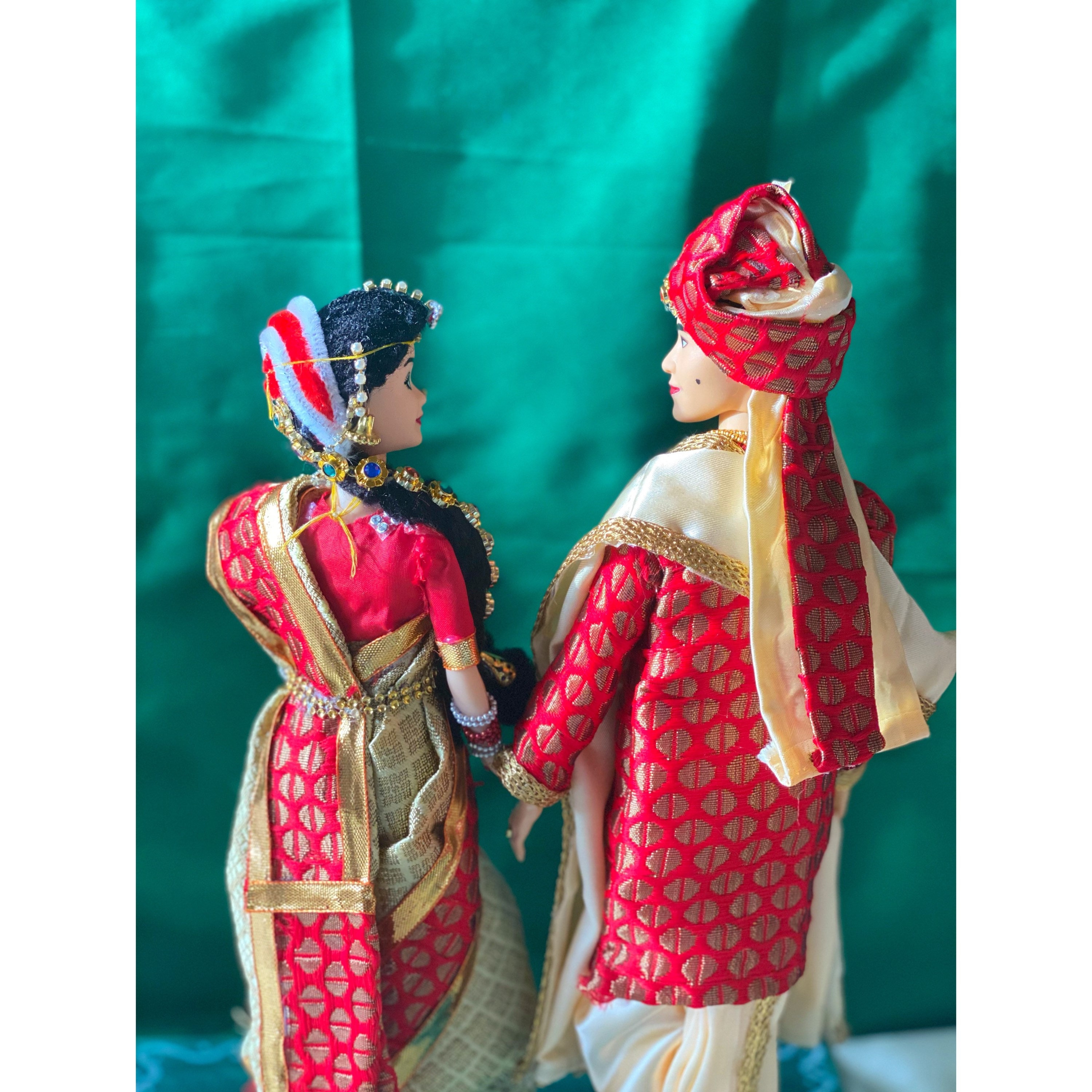 Indian Bride and Groom Dolls/south Indian Wedding Dolls/ Indian Wedding ...