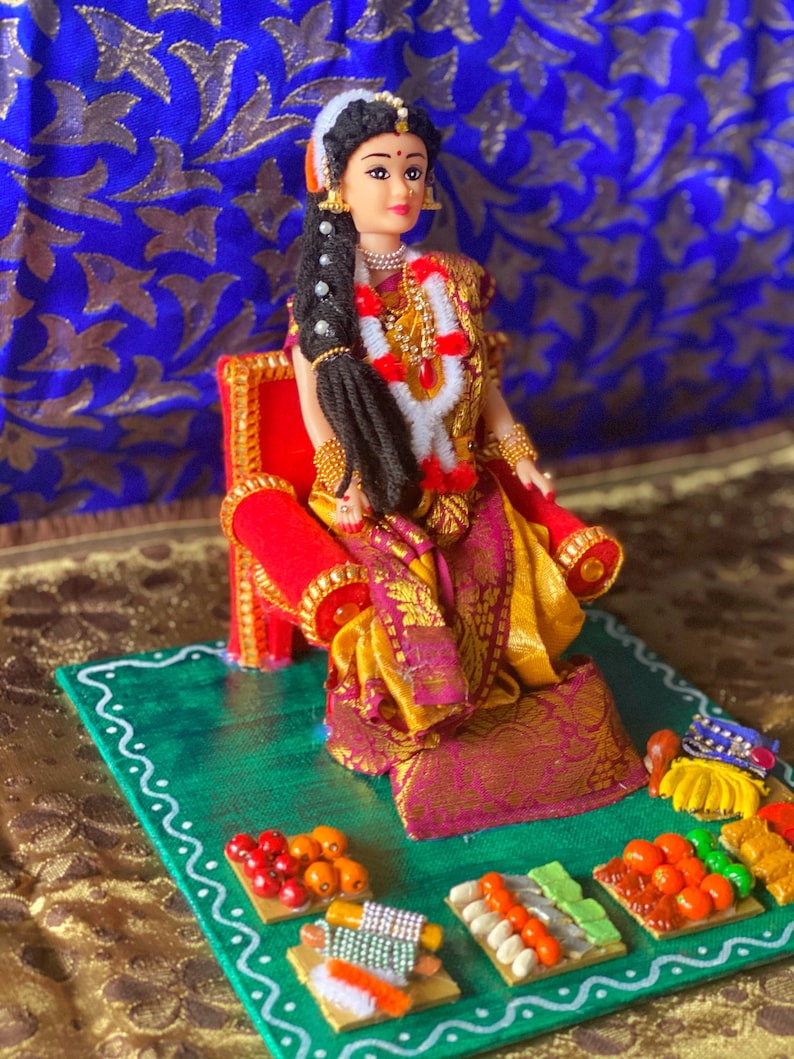 Seemantham Doll Set/ Baby Shower Dolls/ South Indian Baby Shower Doll ...