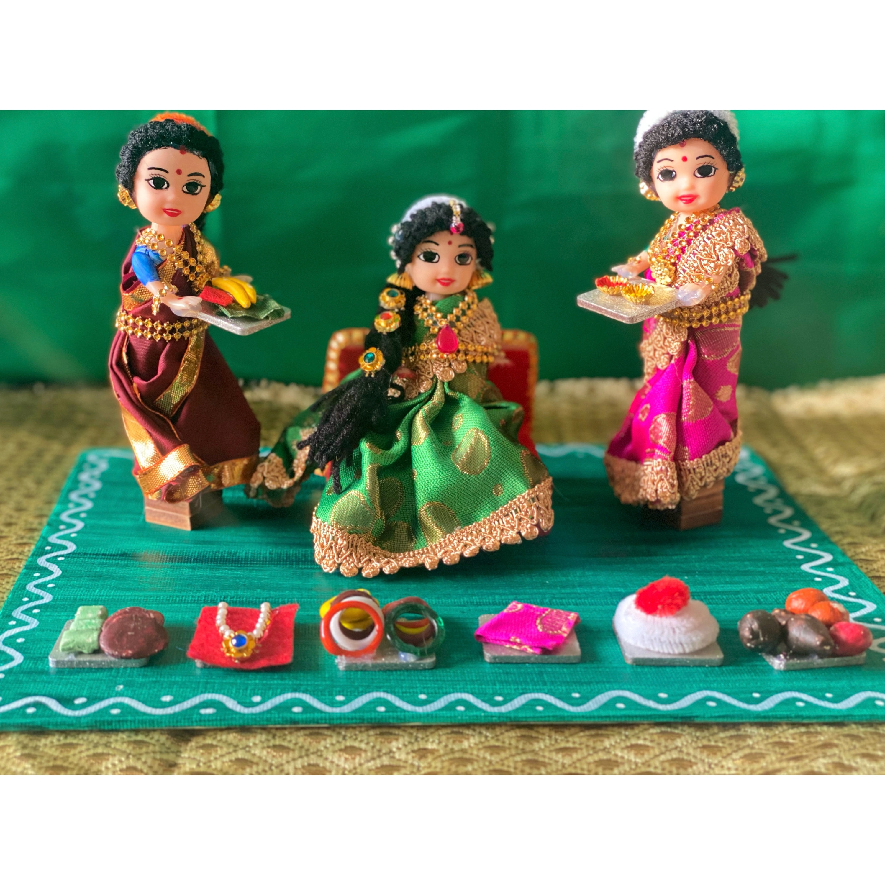 Seemantham Doll Set/ Baby Shower Dolls/ South Indian Baby Shower Doll ...