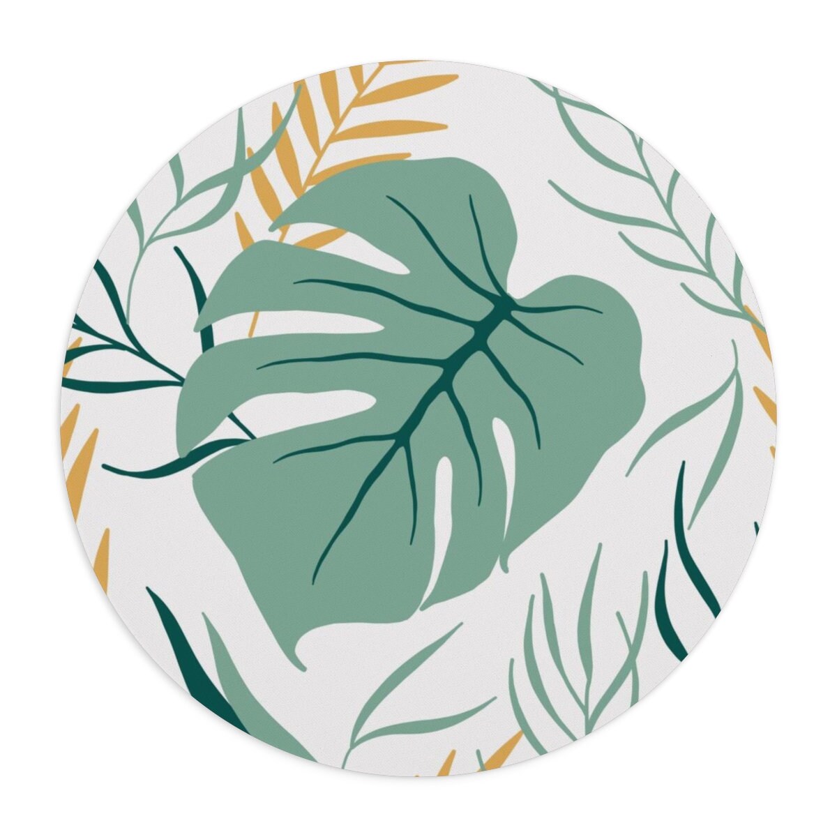 Monstera Leaf Desk Mat, Tropical Mouse Pad Wrist Rest, Botanical Mice ...