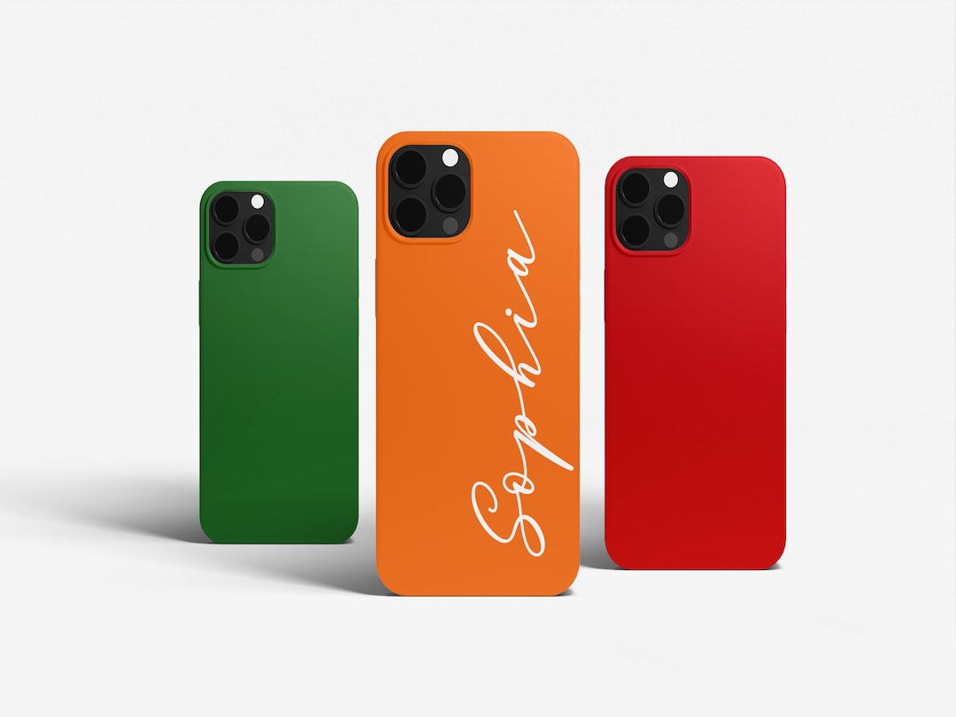 Personalized iPhone 15 Pro Max Case, Custom Name Phone Case, One Color ...