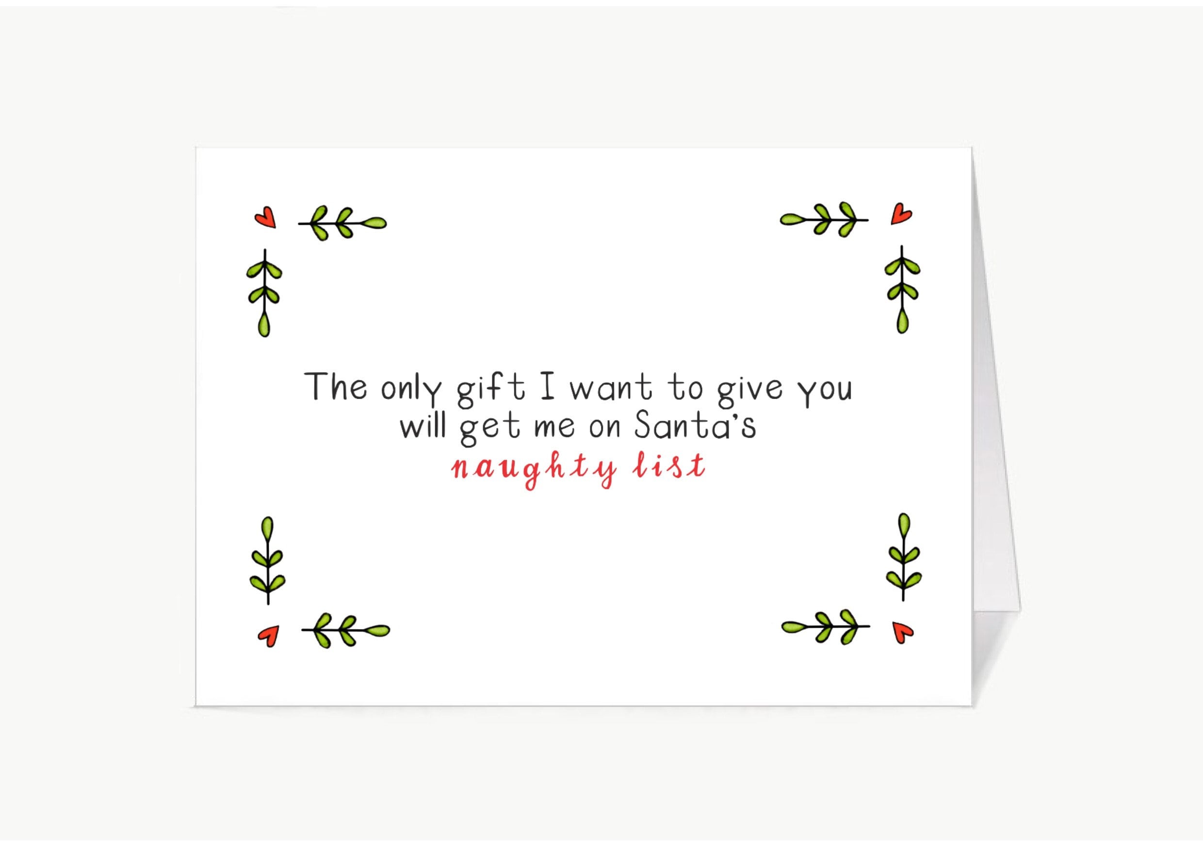 The Only Gift I Want to Give You Will Get Me on Santa's | Etsy