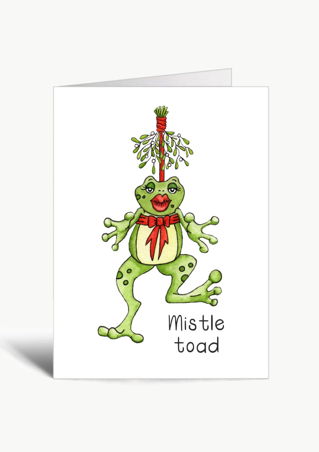 Mistletoad / Christmas Card - Etsy