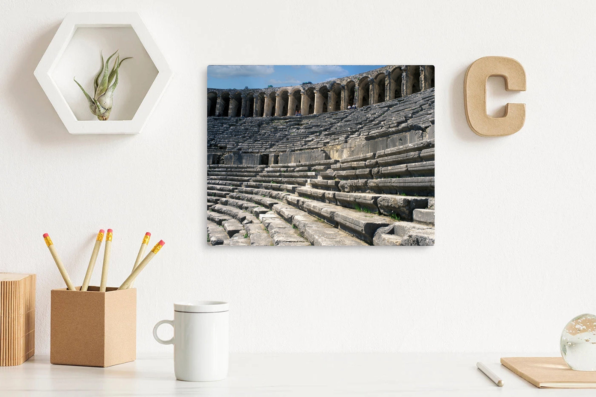 Roman Theater, Aspendos Temple Canvas Print Travel Wall Art Photography ...