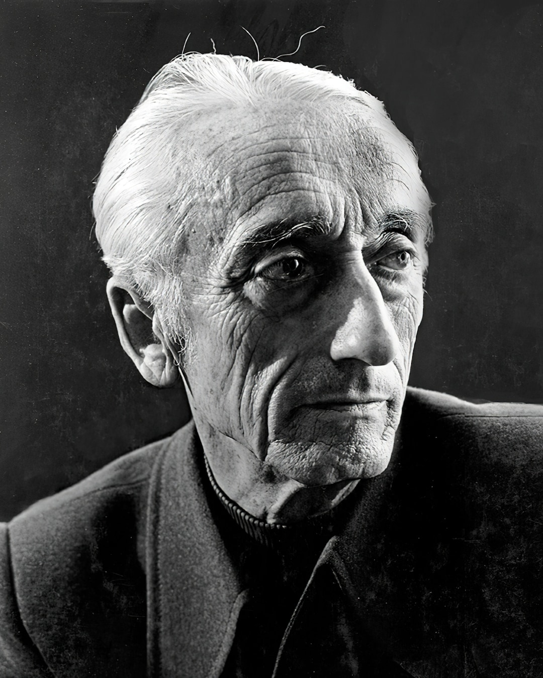 Jacques Cousteau Portrait, Black and White Photography Wall Art - Etsy