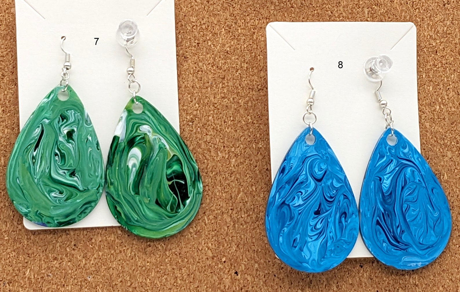 Acrylic Pour Earrings - Etsy
