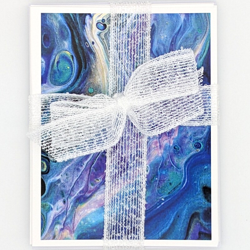 Acrylic Pour Cards - Etsy