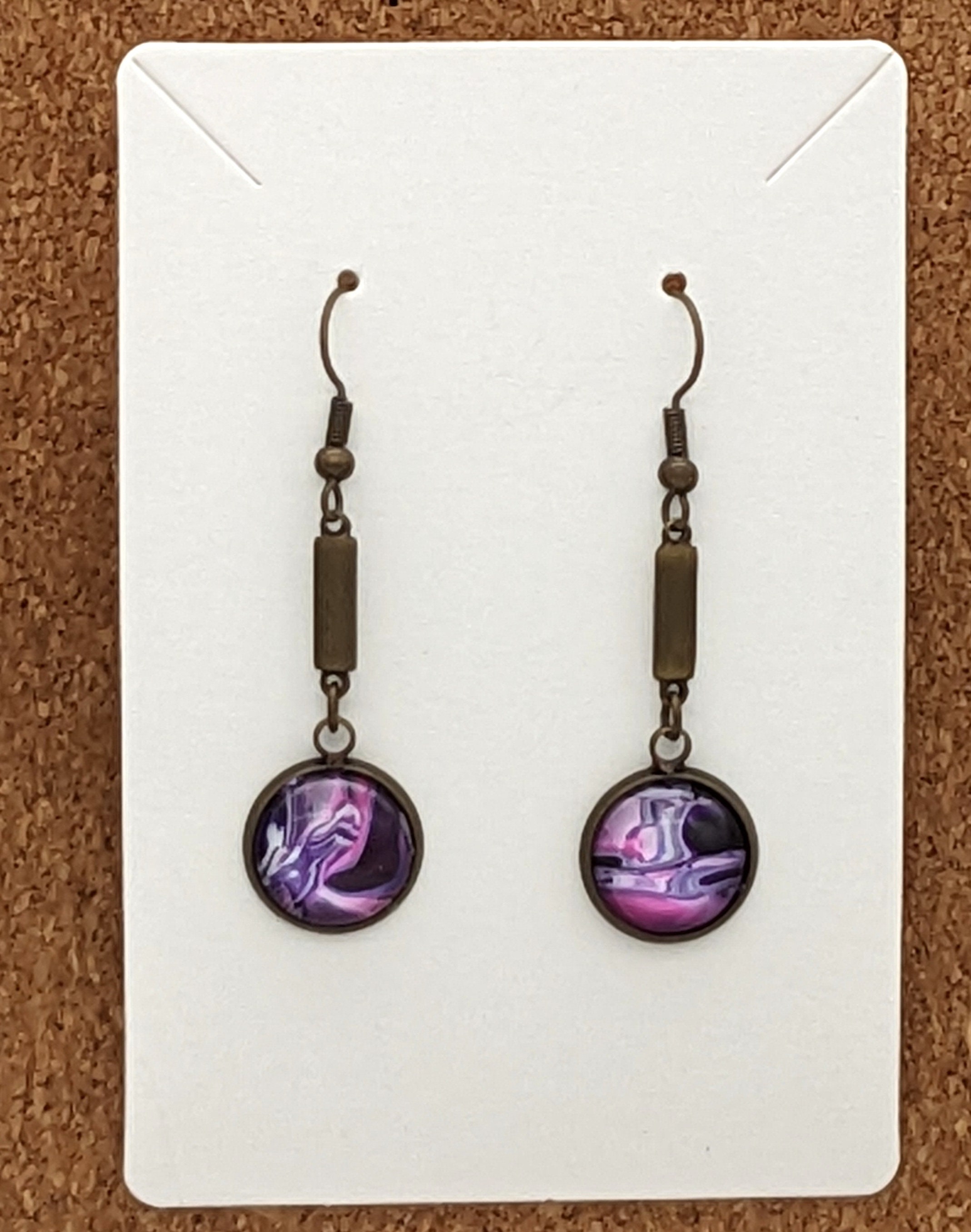 Acrylic Pour Earrings - Paint Skins - Etsy