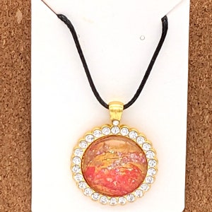 Acrylic Pour Paint Skin Necklaces - Etsy