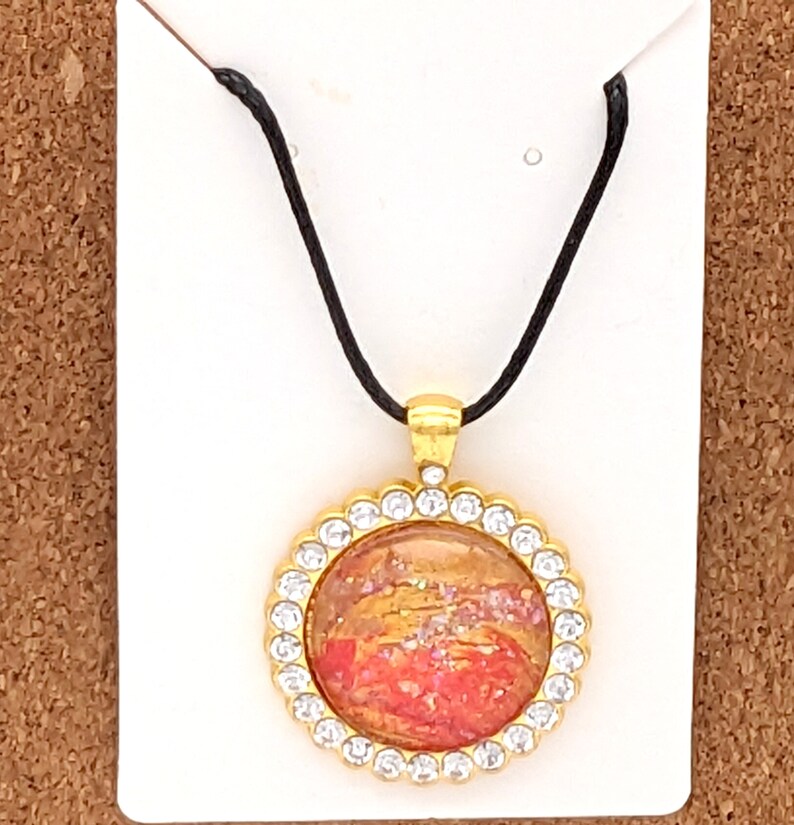 Acrylic Pour Paint Skin Necklaces - Etsy