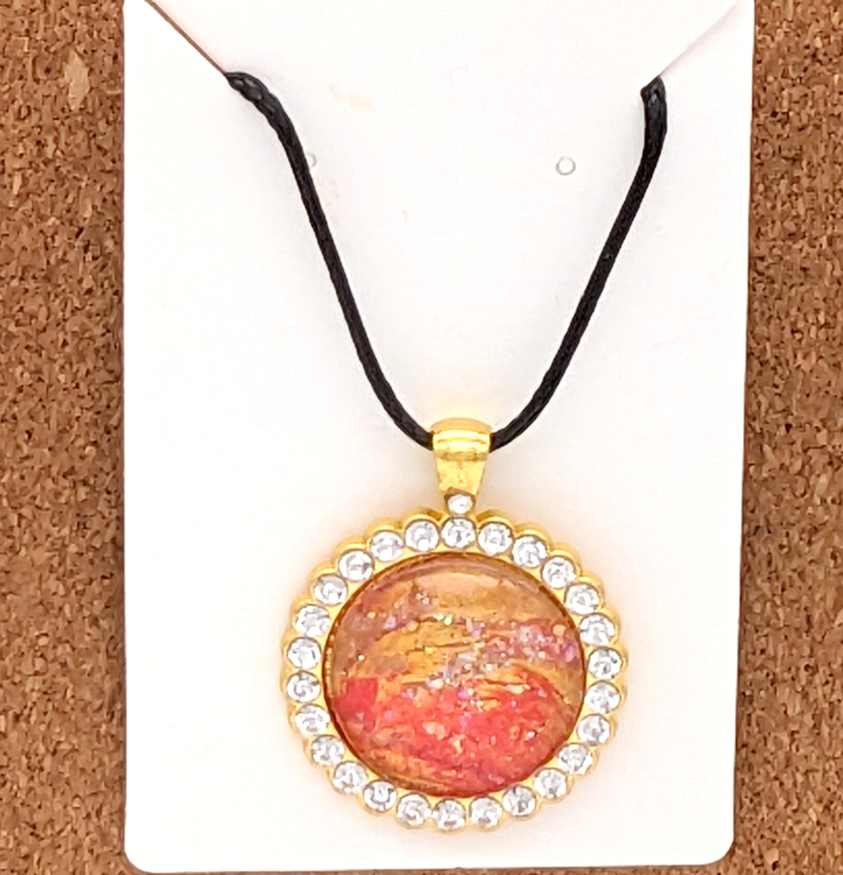 Acrylic Pour Paint Skin Necklaces - Etsy