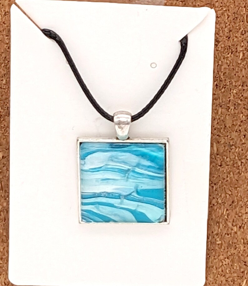 Acrylic Pour Paint Skin Necklaces - Etsy