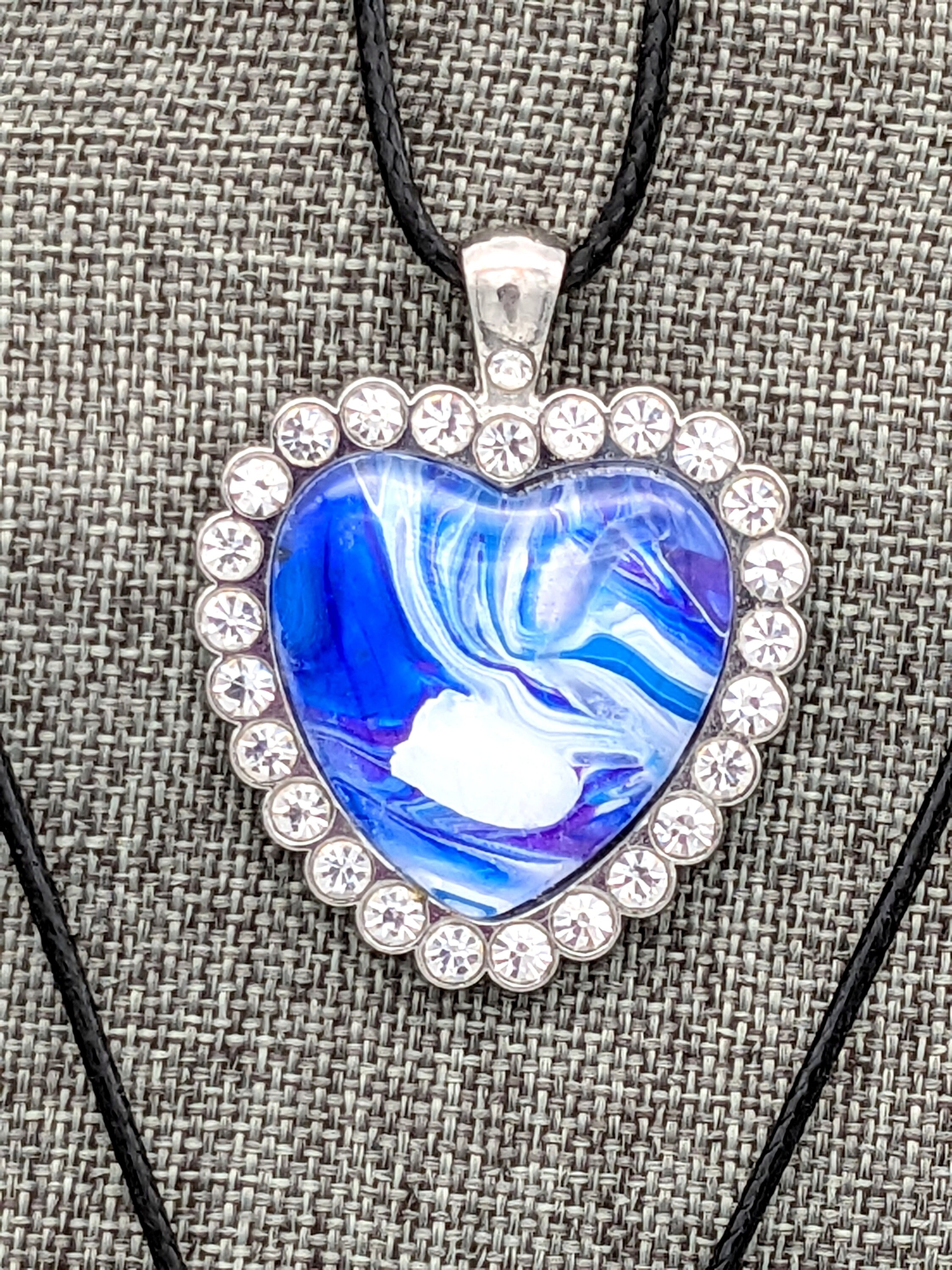 Acrylic Pour Paint Skin Necklaces - Etsy