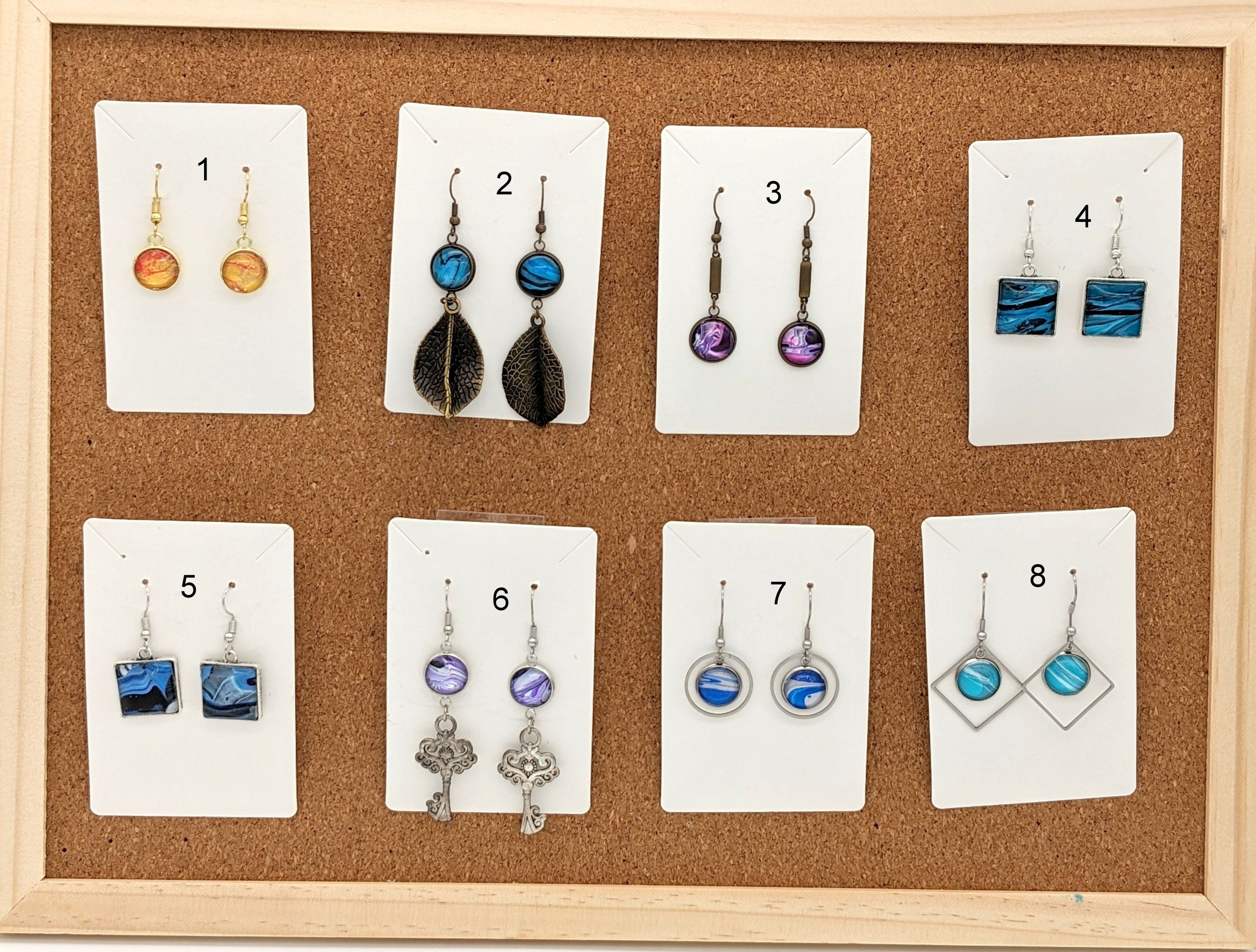 Acrylic Pour Earrings Paint Skins - Etsy