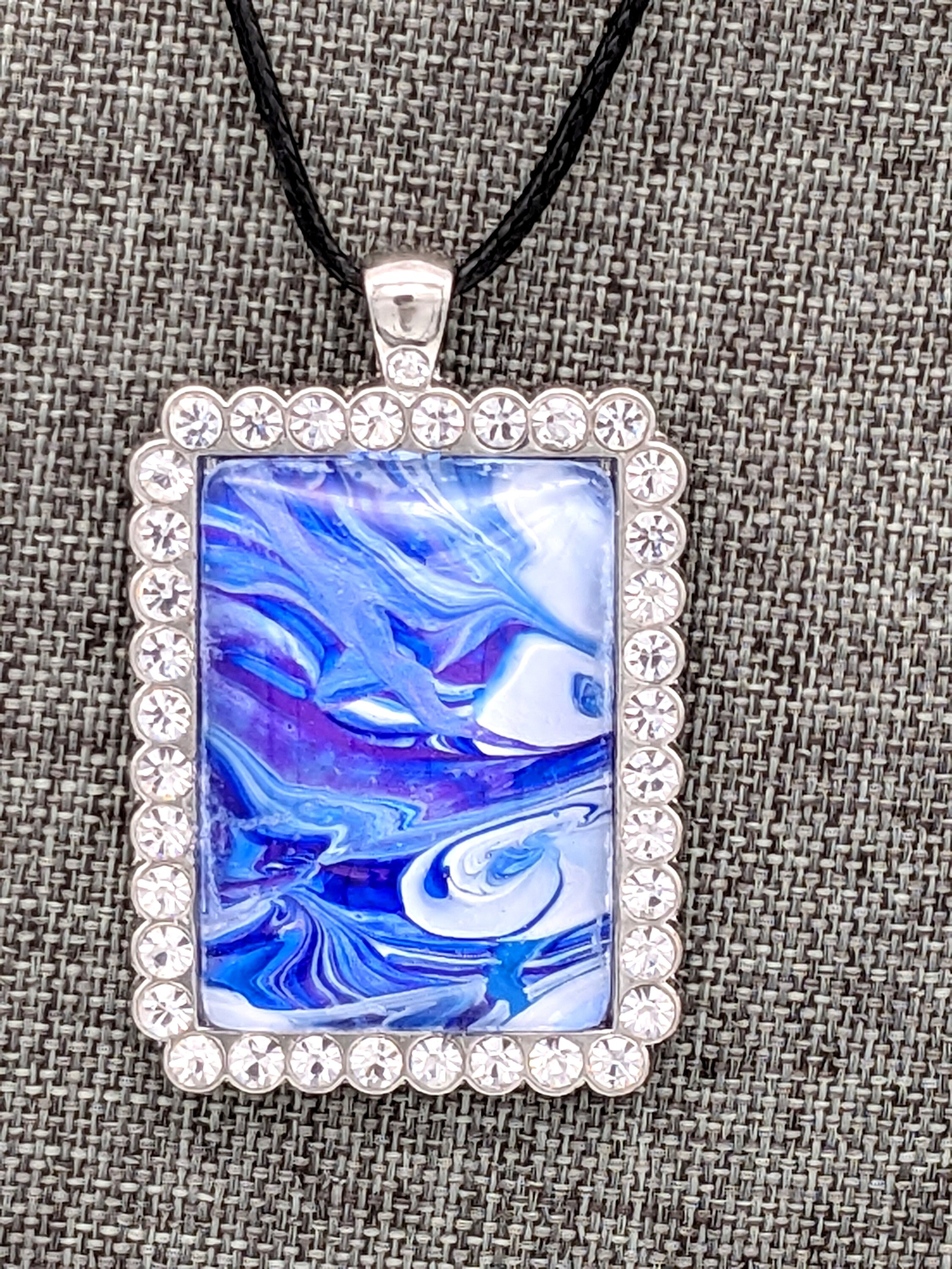 Acrylic Pour Paint Skin Necklaces - Etsy