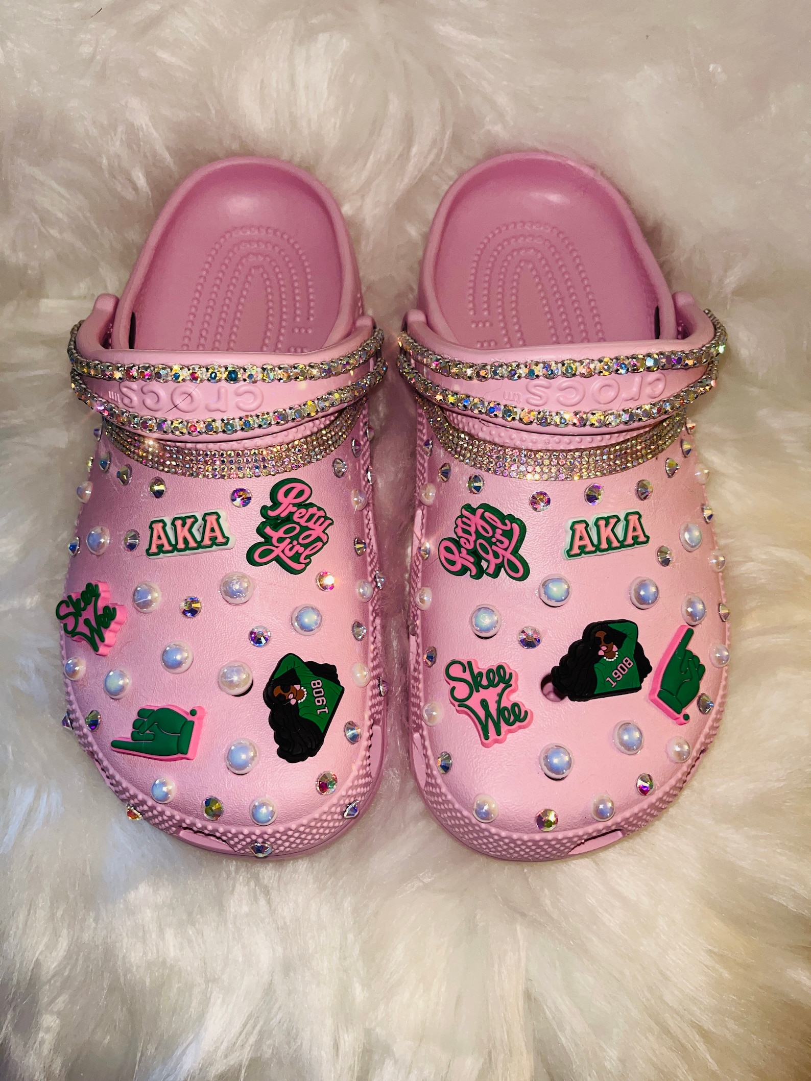 AKA Theme Custom Crocs - Etsy