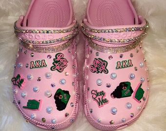 AKA Theme Custom Crocs - Etsy
