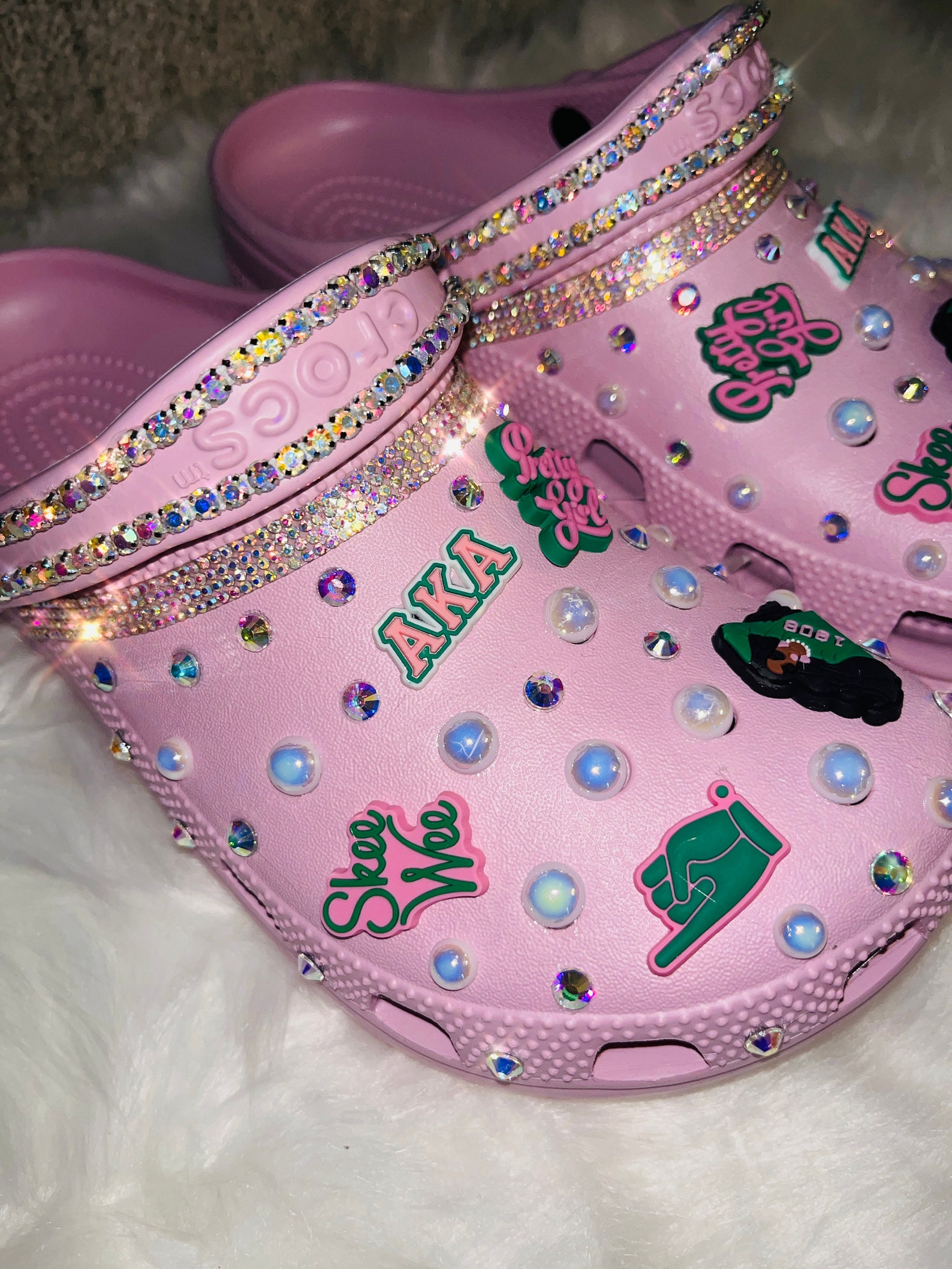 AKA Theme Custom Crocs - Etsy