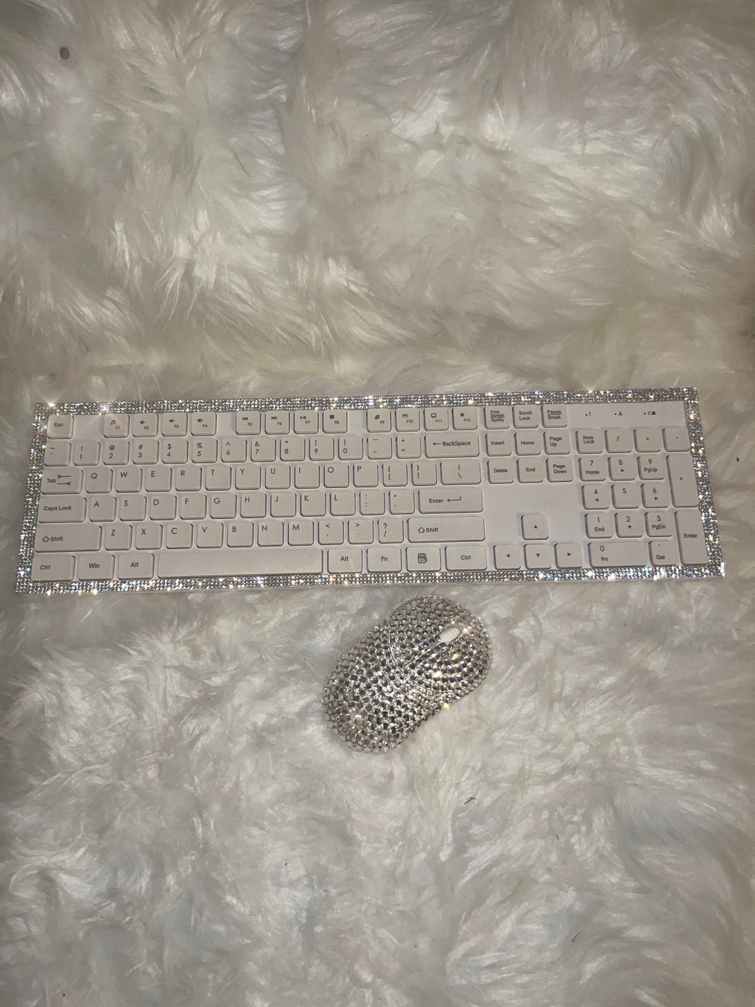 Bedazzled Wireless Keyboard and Mouse - Etsy