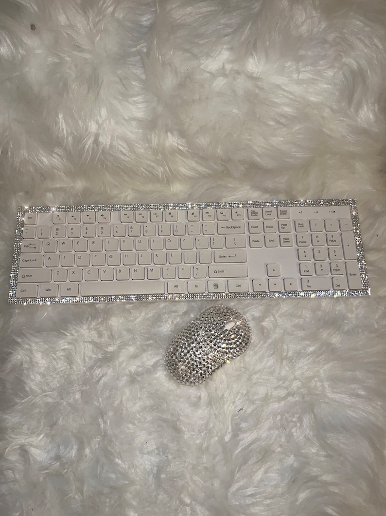 Bedazzled Wireless Keyboard and Mouse - Etsy