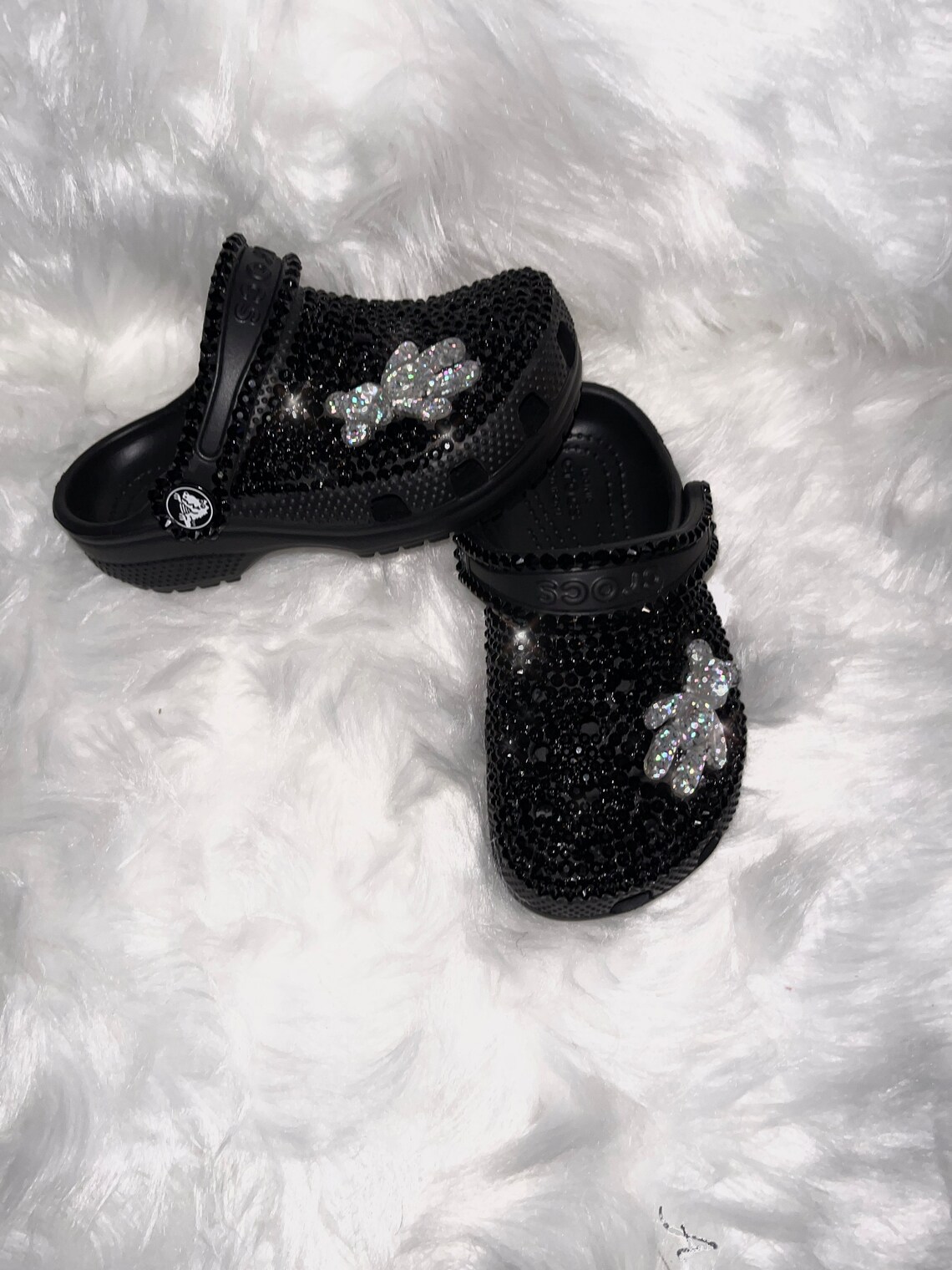 Teddy Bear Bling Classic Crocs - Etsy