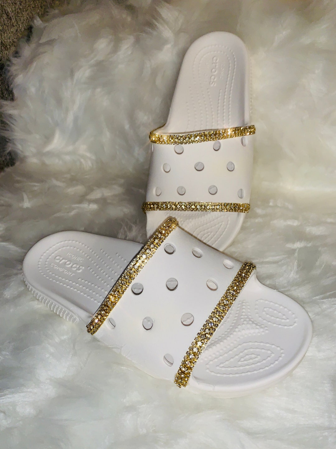 Fancy Style Croc Slides - Etsy