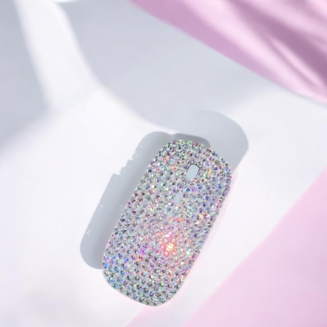 Crystal Covered Wireless Bluetooth Mouse - Etsy