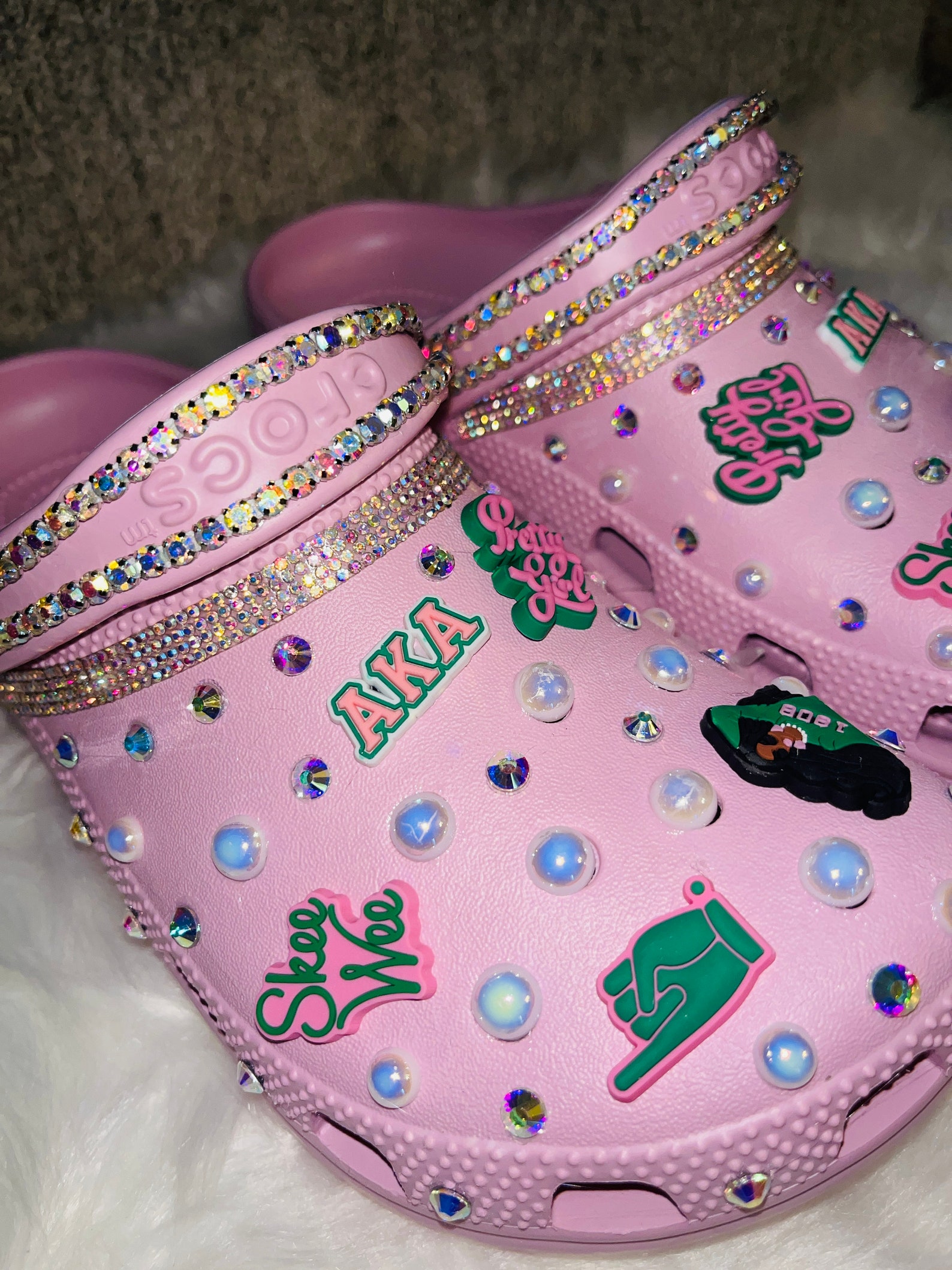 AKA Theme Custom Crocs - Etsy