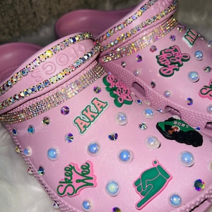 AKA Theme Custom Crocs - Etsy