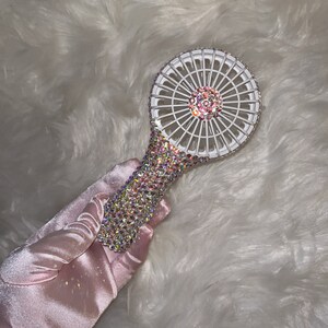 Bedazzled Handheld Fan - Etsy