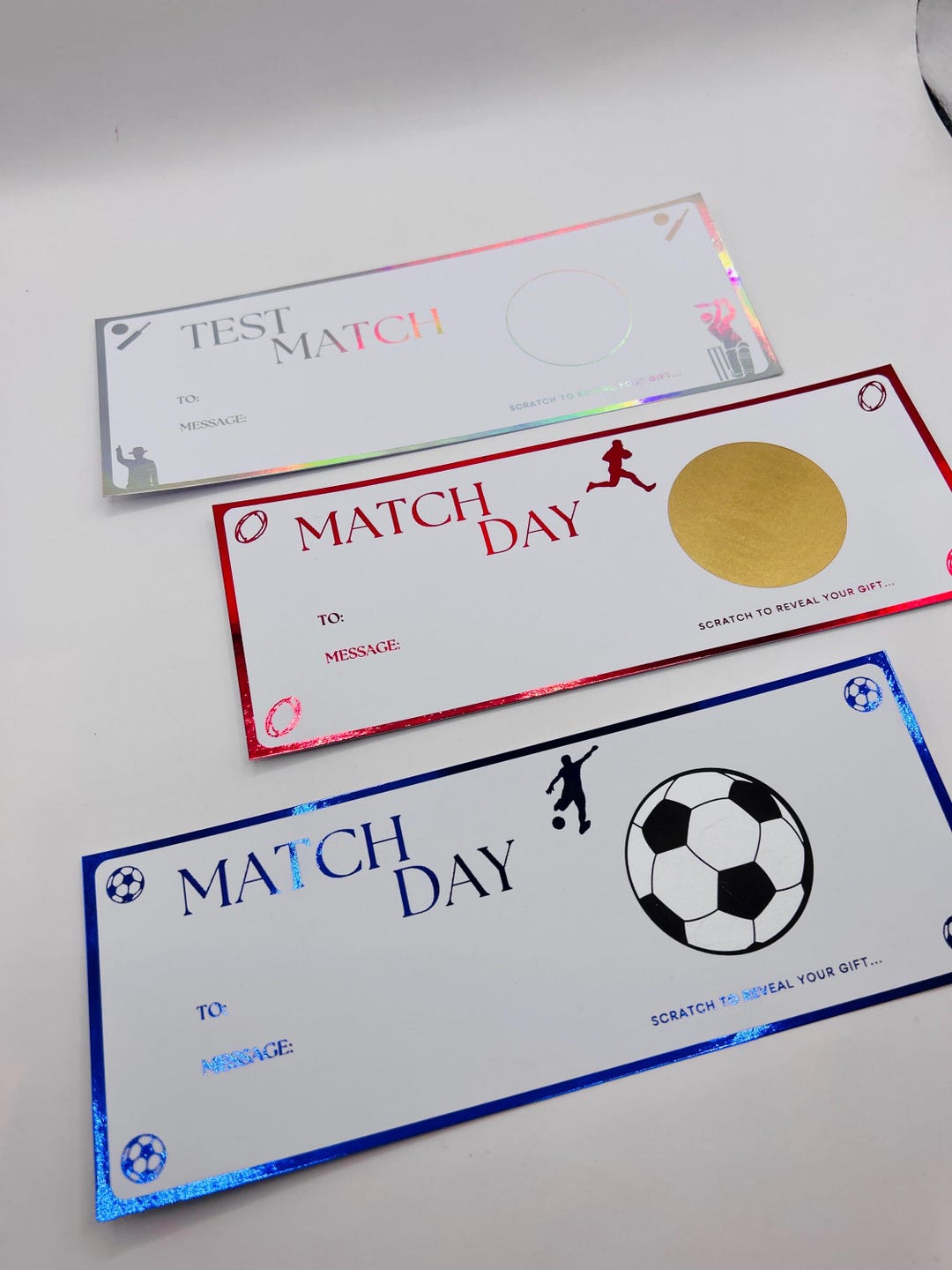 DIY Personalised Sports Scratch Reveal Ticket | Surprise Voucher ...