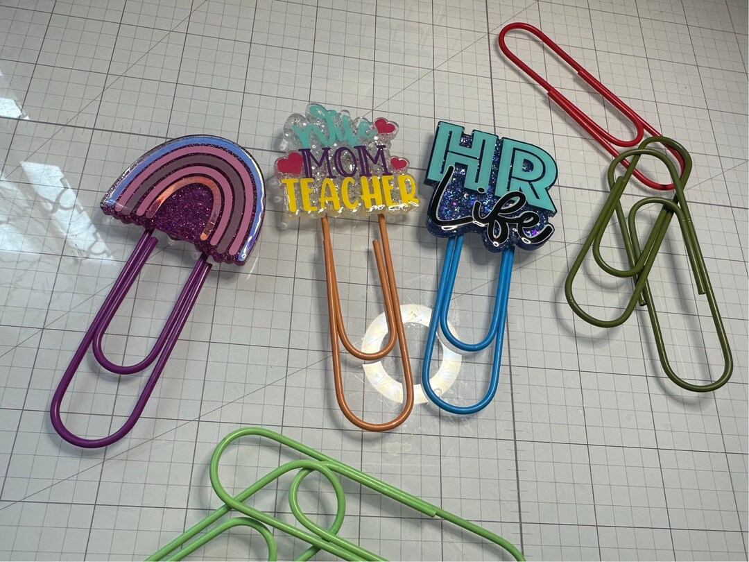 Jumbo Paper Clip Bookmark, Personalized, Journaling Bookmark, Office ...