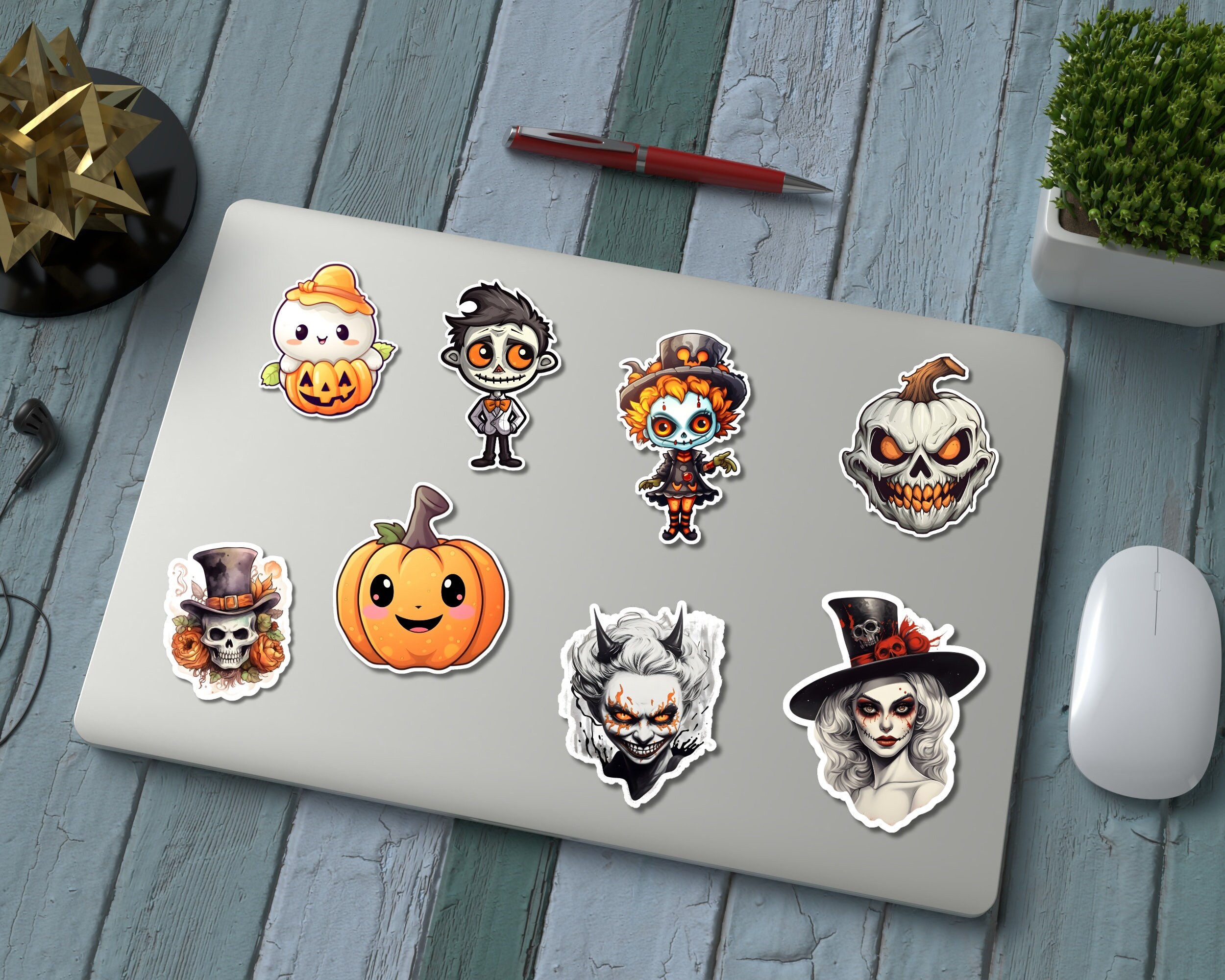 Huge Halloween Digital Stickers Bundle Printable Instant Download ...