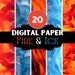Fire and Ice Seamless Digital Paper COMMERCIAL USE Scrapbook Paper Scrapbooking Paper Digital ...