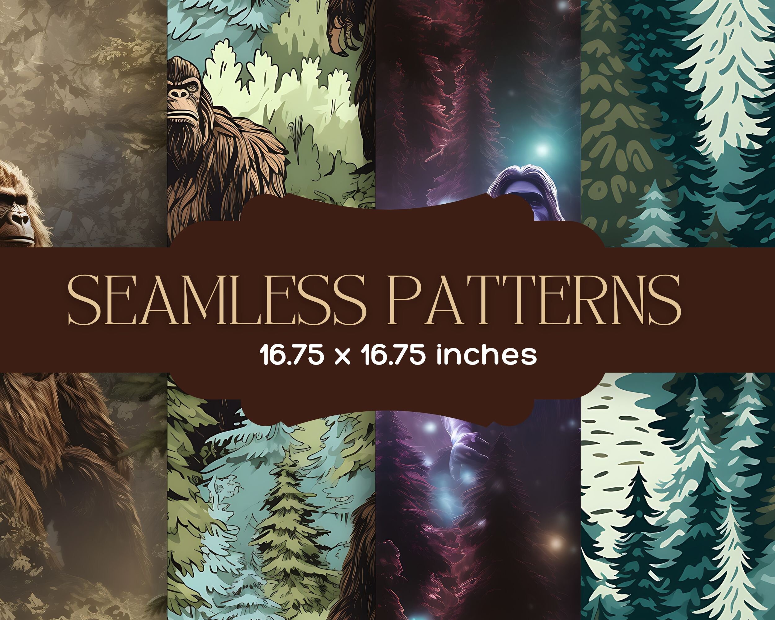 Bigfoot Digital Paper COMMERICAL USE 39 PNG Instant Download Big Foot ...